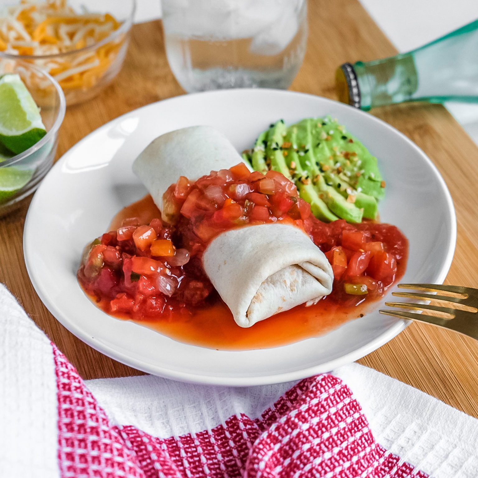 Cheesy Beef & Bean Burrito | Red's All Natural