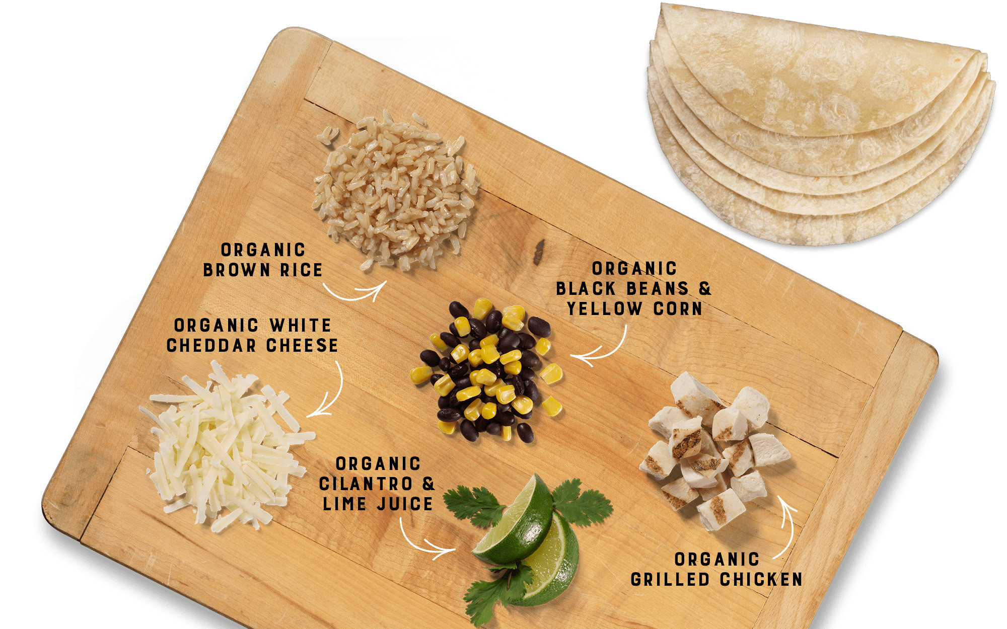 Organic Chicken, Cilantro & Lime Burrito | Red's All Natural