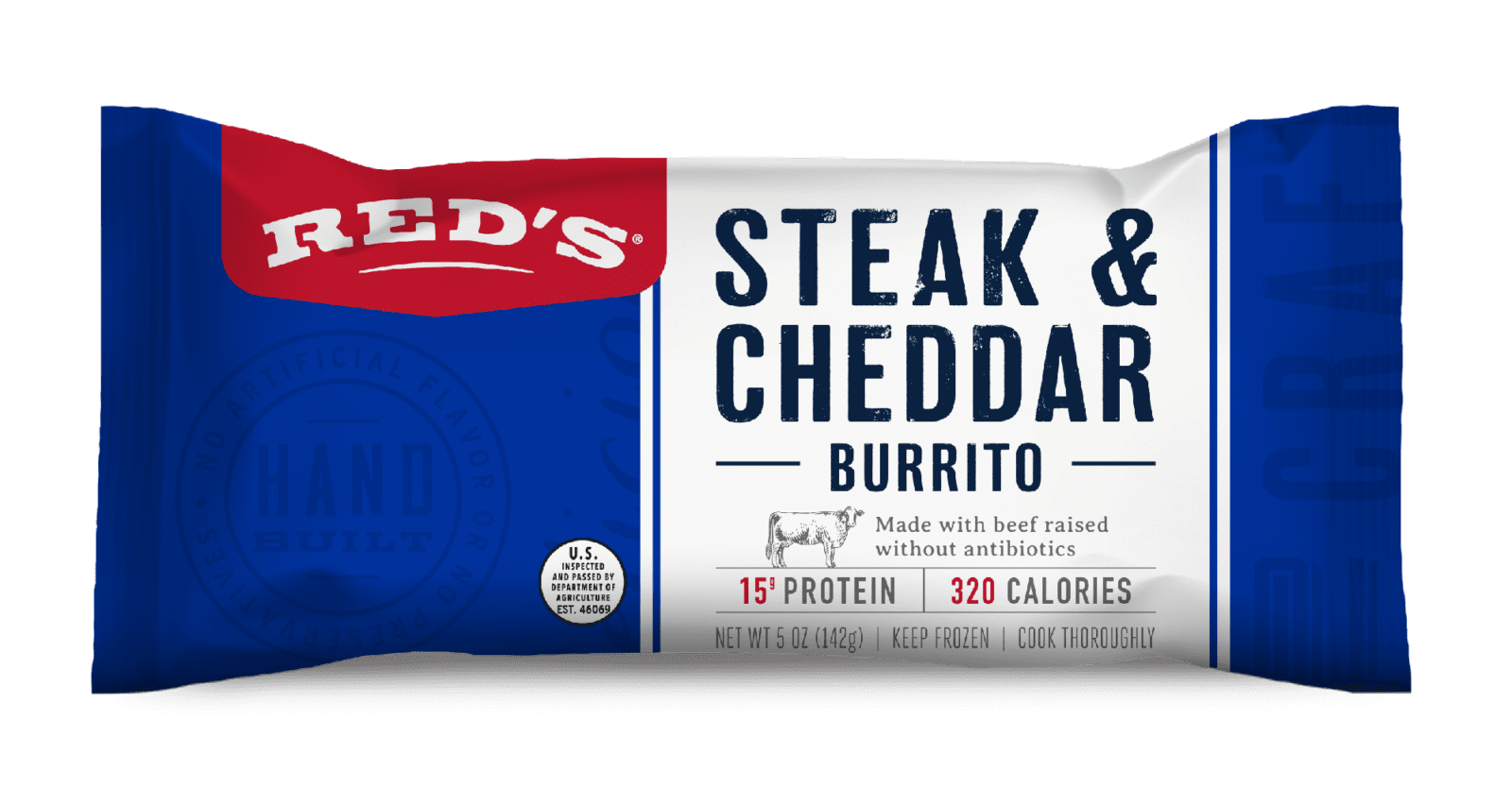 Steak & Cheddar Burrito | Red's All Natural