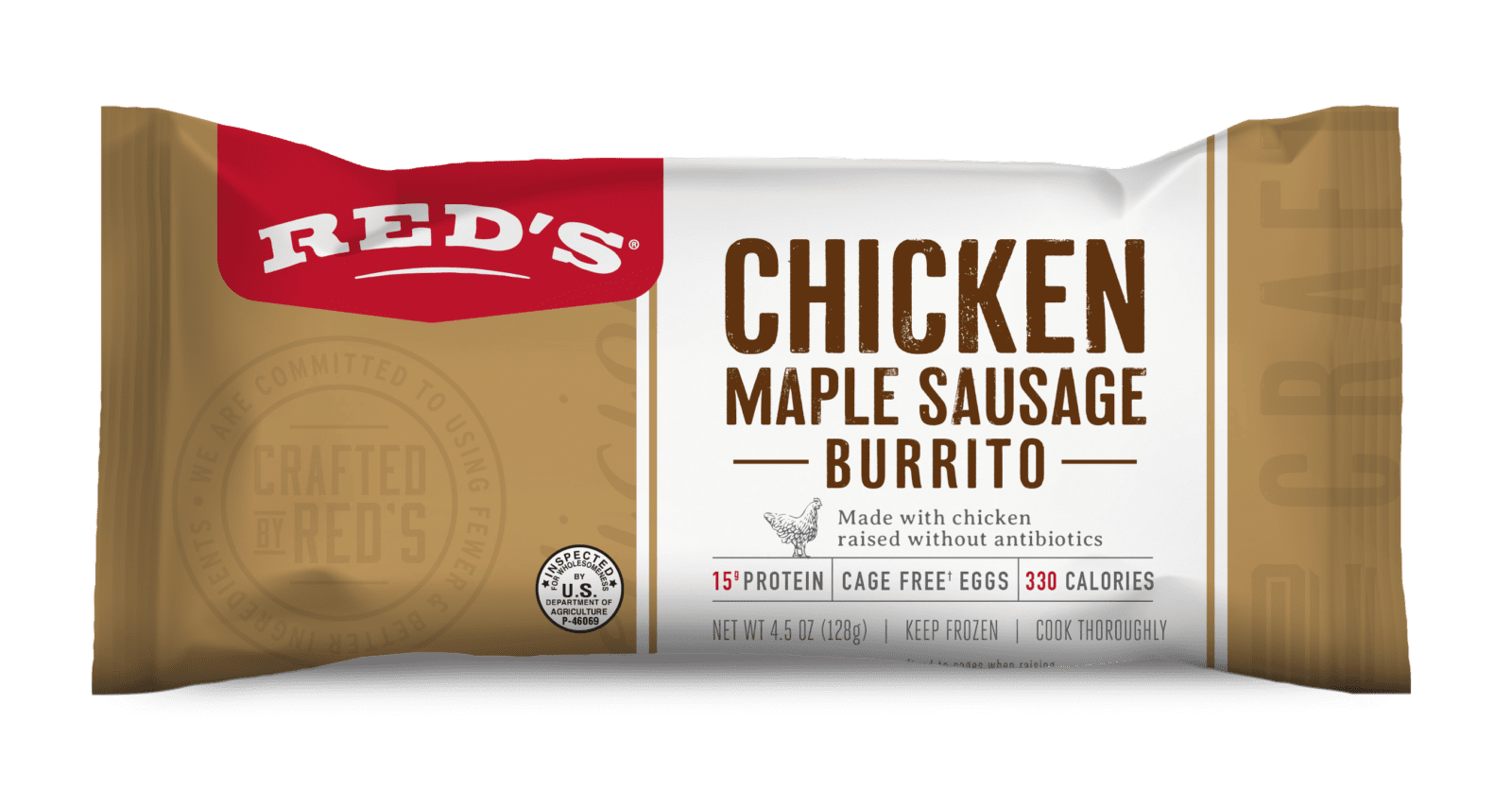 Chicken Maple Sausage Breakfast Burrito | Red's All Natural