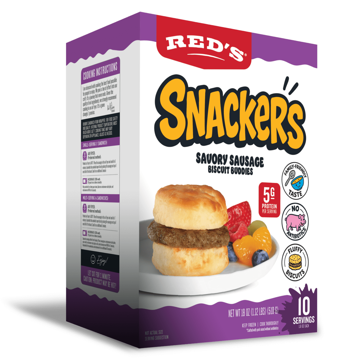 Savory Sausage Biscuit Buddies | Red's All Natural